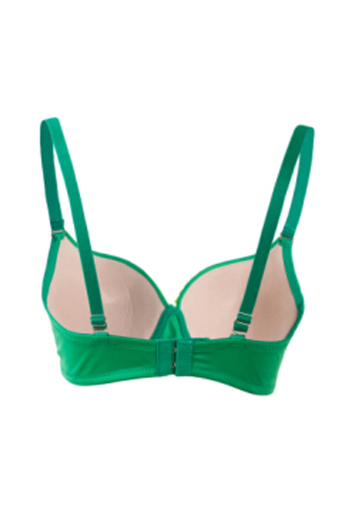 Colorful Bra with Spike Embellishments