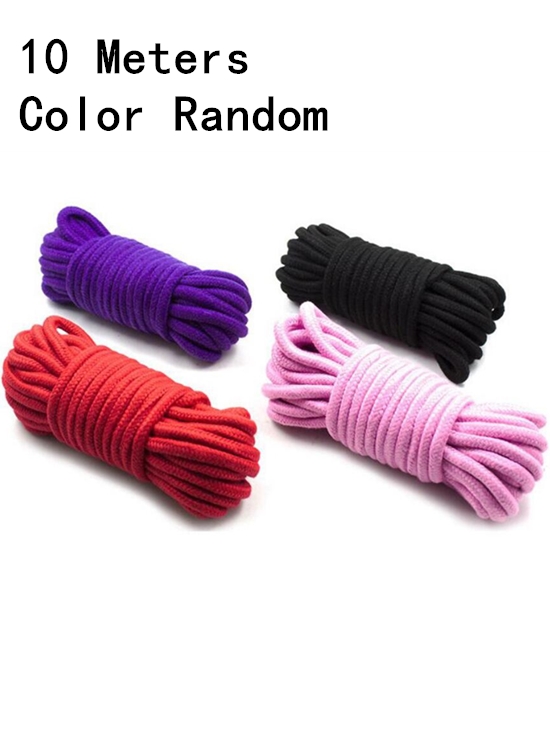 Sexy bondage rope 10M bondage rope BDSM toy games (4 colors random)